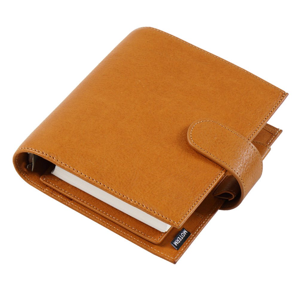 PRE-ORDER Moterm Luxe 2.0 Rings Planner - A6 (Vegetable Tanned Leather