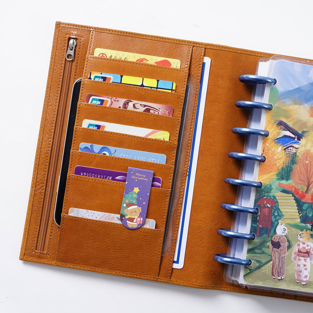 Moterm Discbound Cover - Half Letter/ Junior (Vegetable Tanned Leather)