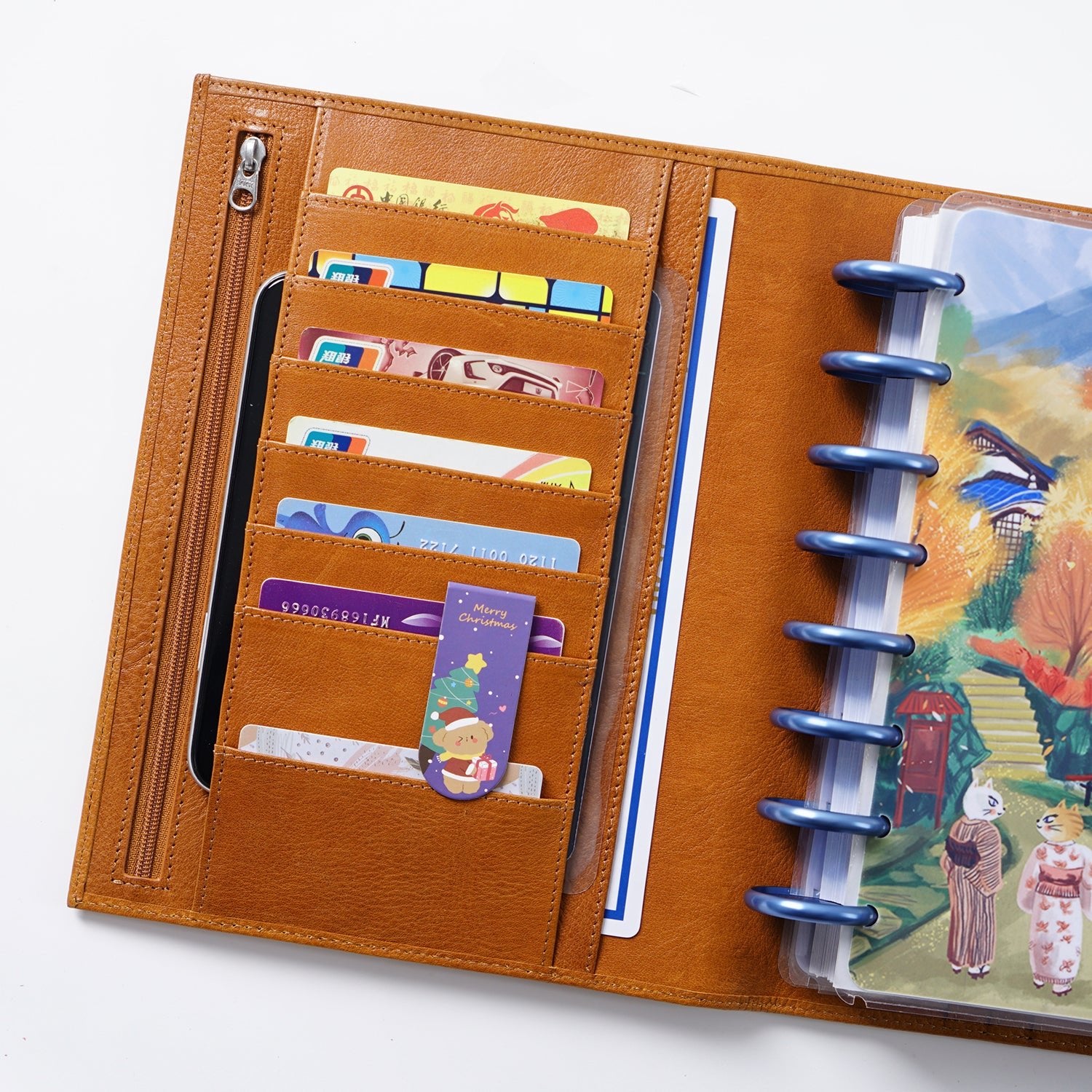 Moterm Discbound Cover - Half Letter/ Junior (Vegetable Tanned Leather)