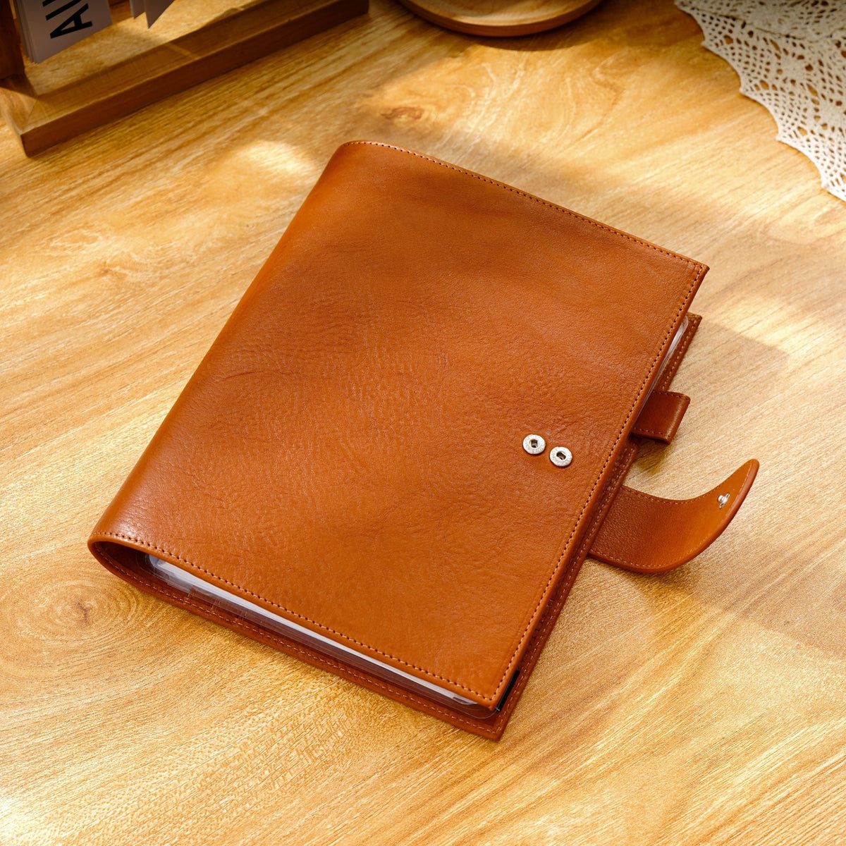 Moterm Discbound Cover - Half Letter/ Junior (Vegetable Tanned Leather)