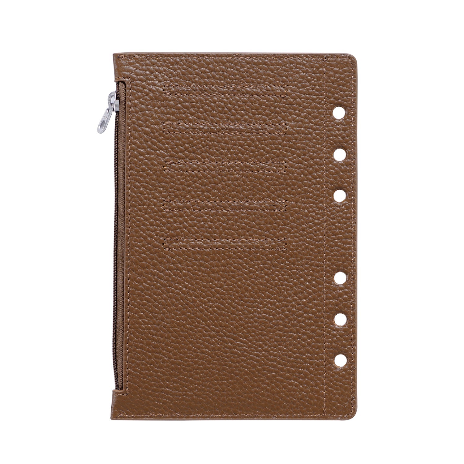 Moterm Leather Zipper Flyleaf - A6 (Pebbled)