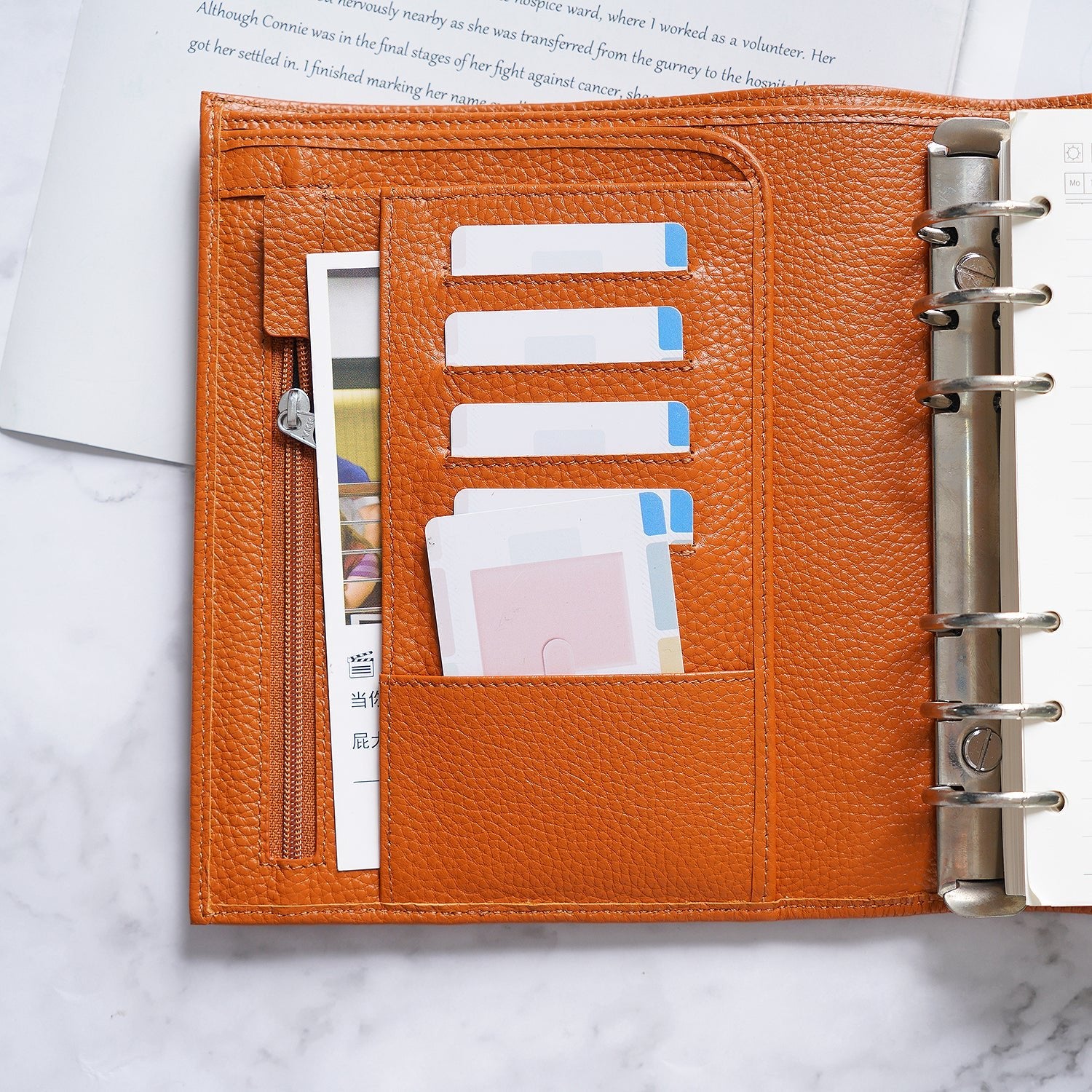 Moterm Luxe 2.0 Rings Planner - Personal Wide (Pebbled)