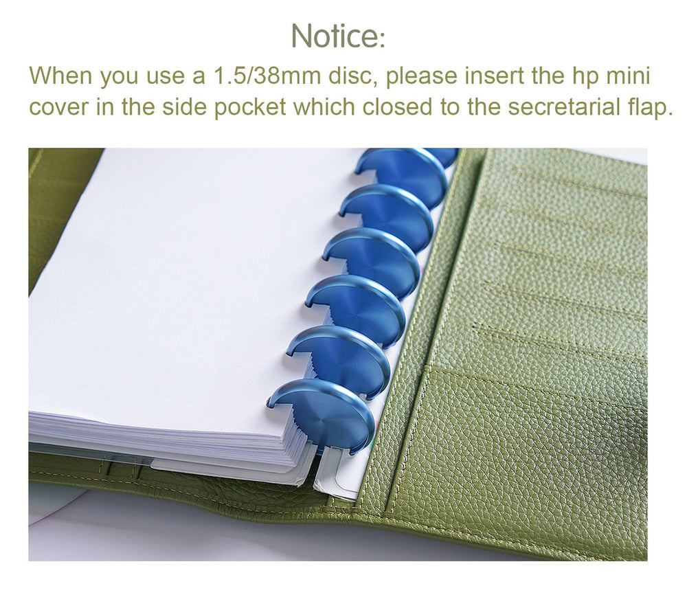 Moterm New Discbound Leather Cover for Happy planner - HP Mini size ...